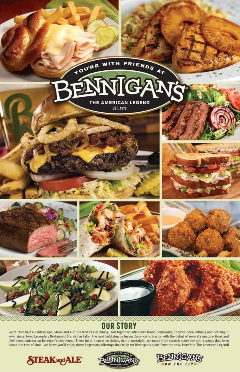 Menu - Bennigans