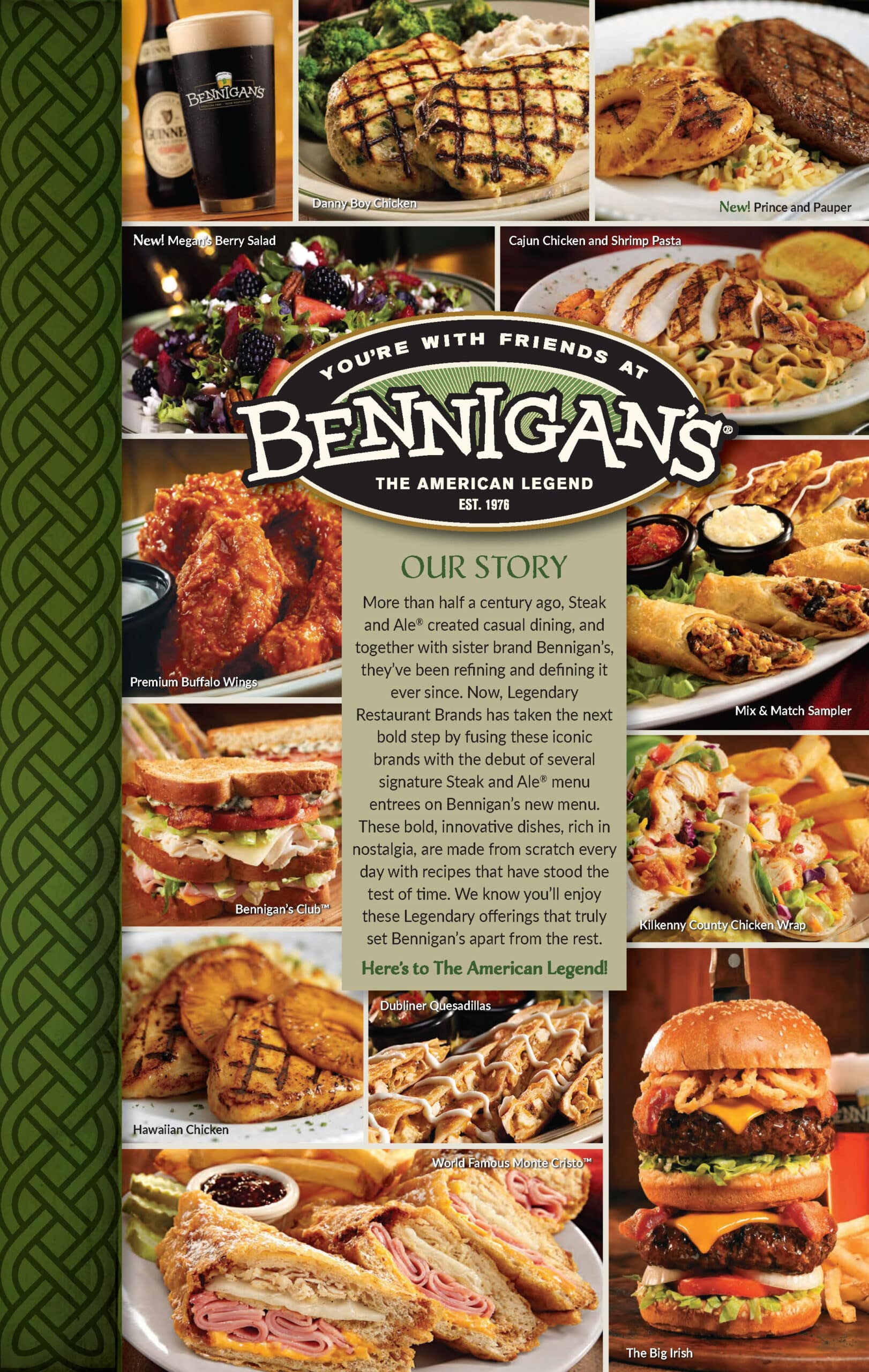 Menu - Bennigans